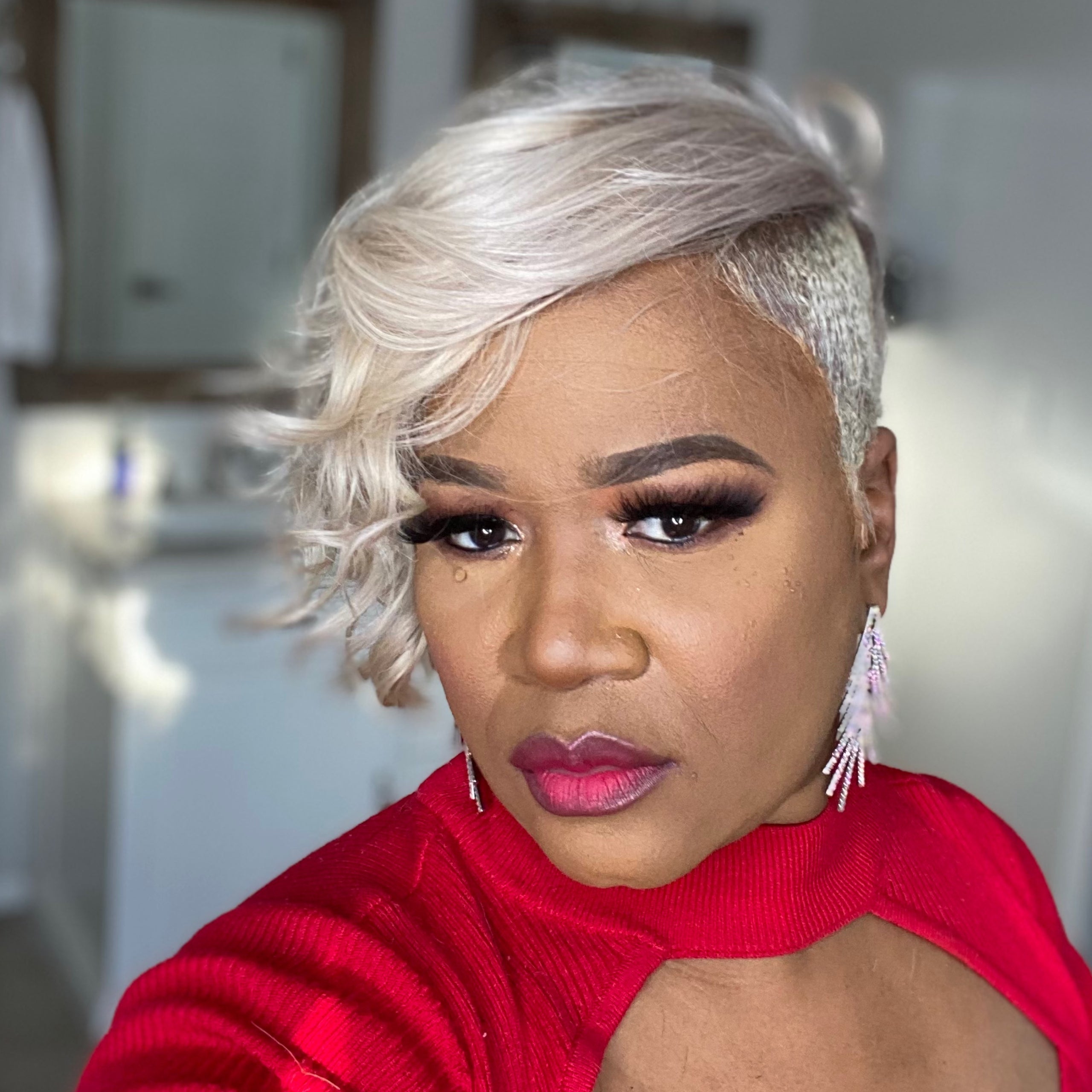 “Favor” Ash Blonde Half Bob Quickweave Unit | Chambulet Hair Studio
